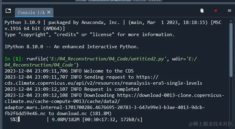 手动下载、Python下载ERA5气象数据的方法本文介绍在ERA5气象数据的官方网站中，手动下载、Python代码自动批 - 掘金