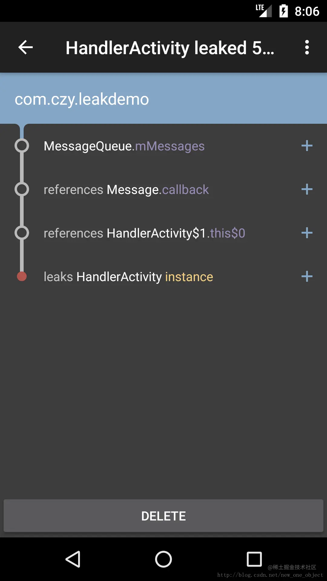 Android 内存泄漏分析例如，当Activity的onDestroy()方法被调用以后，Activity 本身以及它 - 掘金