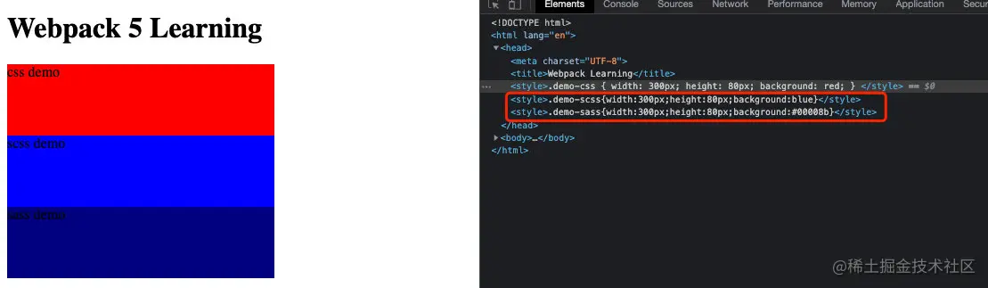 Webpack干货系列 | 怎么运用 Webpack 5 处理css/scss/sass、less、stylus样式资源 - 掘金