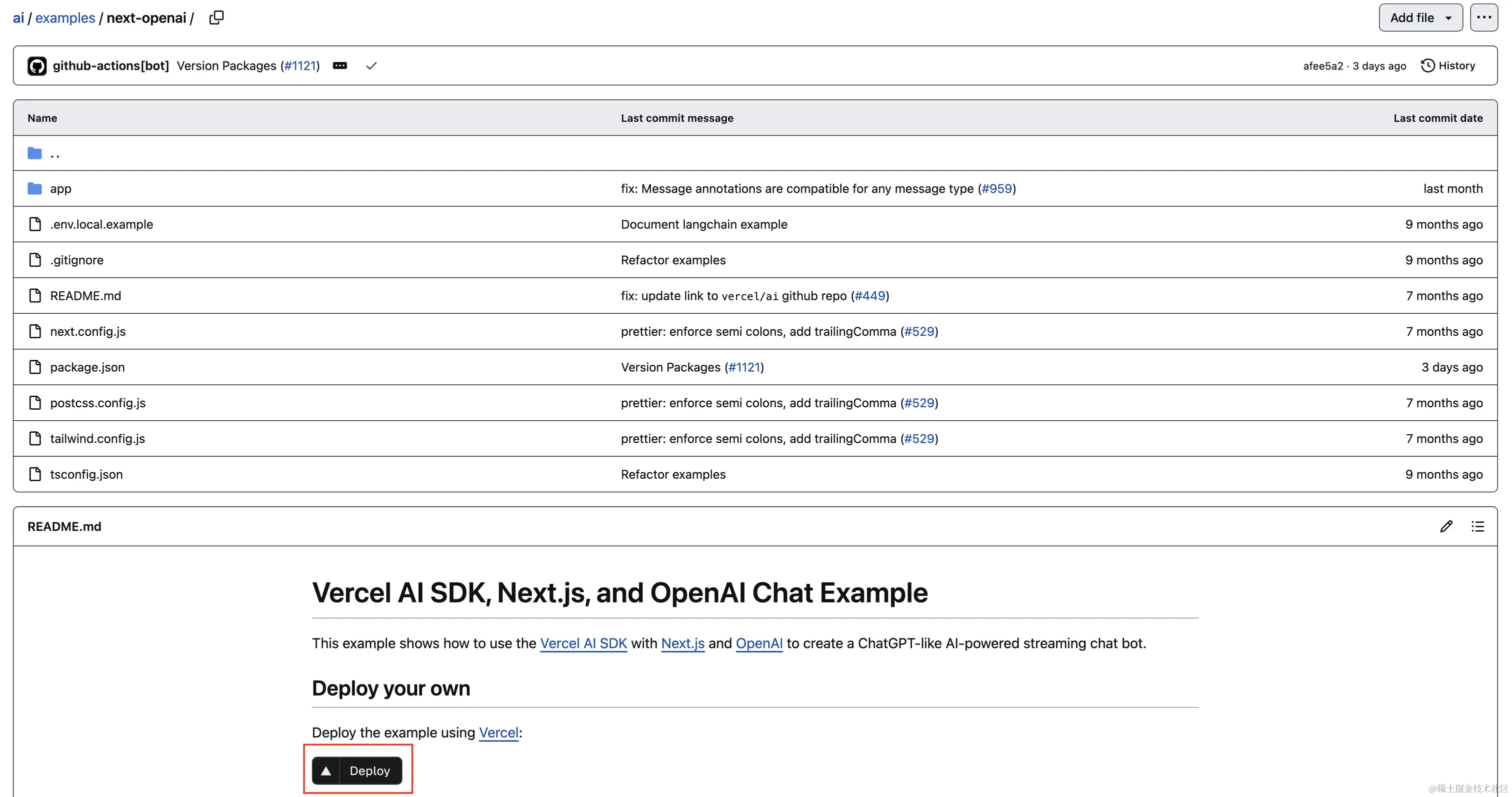 Next.js 项目接入 AI 的利器 —— Vercel AI SDK首先我们花 10 分钟使用 Next.js 快速 - 掘金