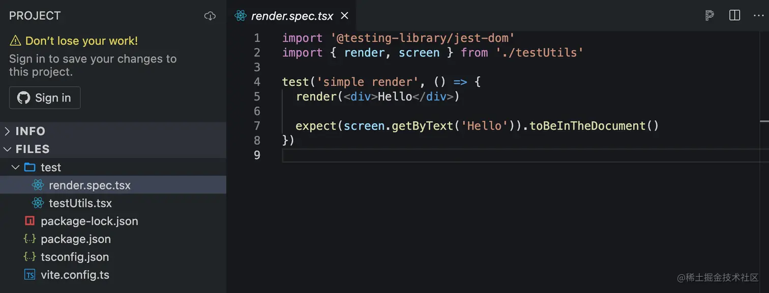 入门：使用 Vitest 测试 React 组件要成为一个完整的 UI 组件库，单元测试是必不可少的，不然，不要说别人不 - 掘金