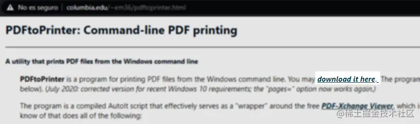 Windows - 用PDFtoPrinter从CMD打印PDF在这篇文章中，我将向你展示如何使用可执行文件PDFtoP - 掘金