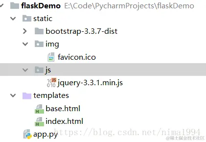 flask的自定义bootstrap模板由于flask-bootstrap的base.html模板提供功能有限（文件位置 - 掘金
