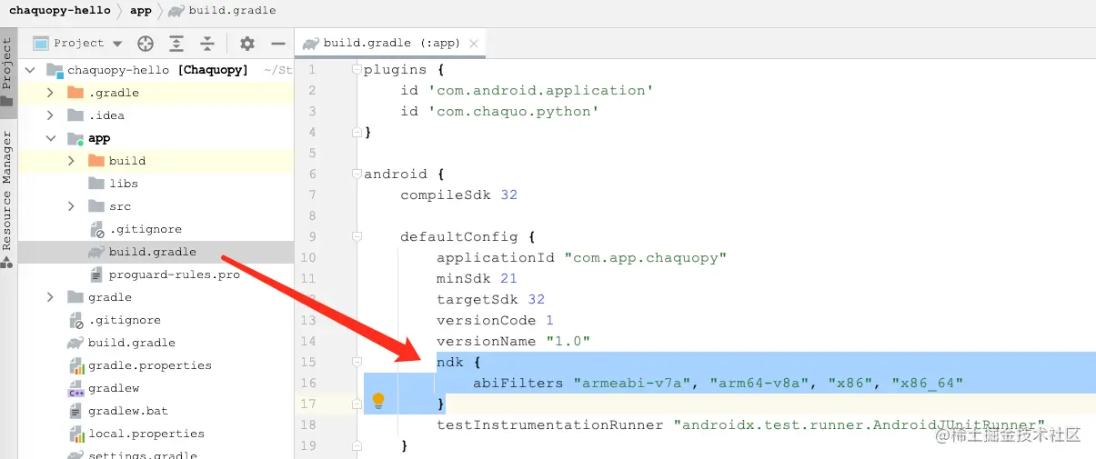 一、chaquopy：实现android与python交互chaquopy 是开源免费使用，商用收费的一款sdk，主要用 掘金