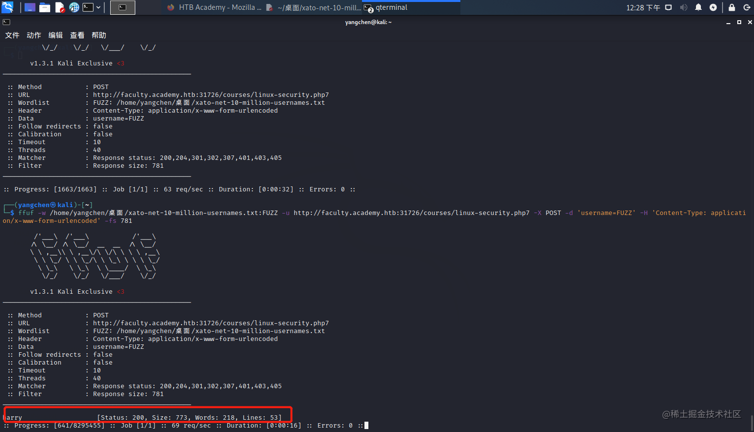 HTB ACADEMY-Web Fuzzing WRITE UP - darkpool - 博客园
