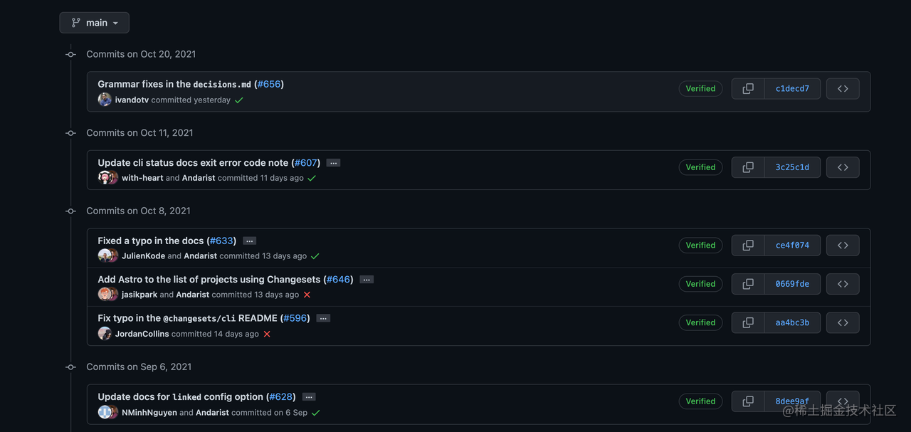 Changesets: 流行的 monorepo 场景发包工具 - 掘金