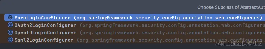 Spring Security初始化过程以及AuthenticationManager详解以及如何自定义认证方式 (1) - 掘金