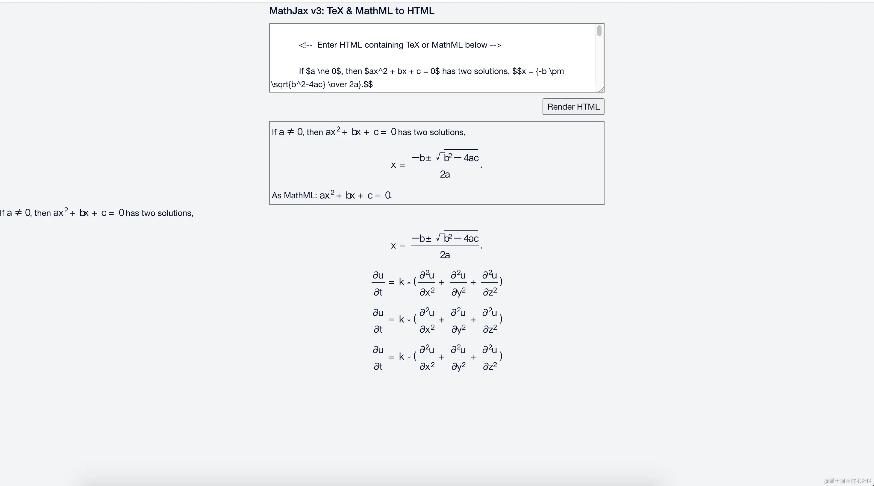 vue3 安装使用 mathJax------------------在vue3安装使用mathjax--------- - 掘金