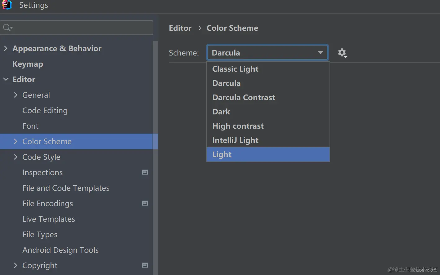 如何在IDEA 中设置背景颜色在 IntelliJ IDEA 中设置背景颜色，你可以按照以下步骤操作： 1、打开 IDE - 掘金