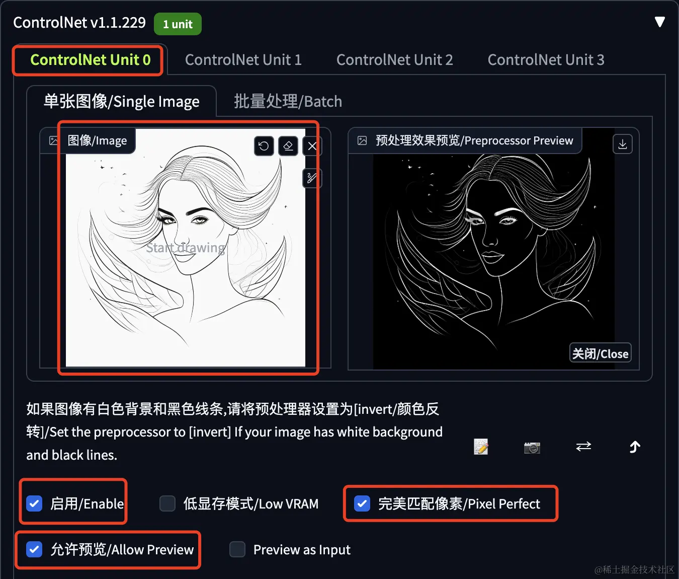 Stable Diffusion基础：ControlNet之线稿成图今天继续给大家分享Stable Diffusiion - 掘金