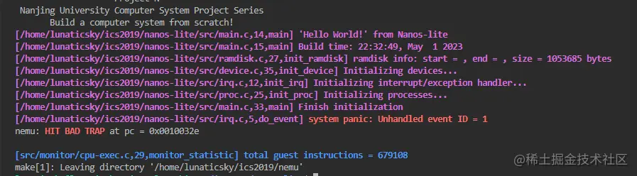 南京大学ics2019_PA3PA3实验报告 一阶段 实现异常响应机制 对于x86，"上文提到的新指令“比较多，这里先按 - 掘金