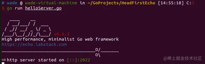 回声嘹亮 之 Go 的 Echo 框架指南 —— 上手初体验我正在参与掘金创作者训练营第4期，点击了解活动详情，一起学习 - 掘金