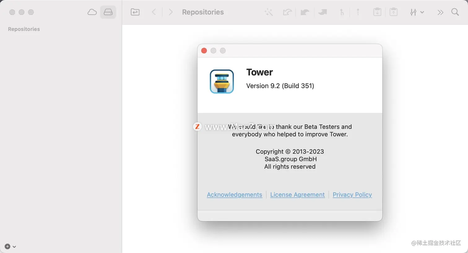 强大的Git客户端：Tower Mac版Tower是Mac上强大的git客户端，可以同时登录多个平台，Tower 可以 - 掘金