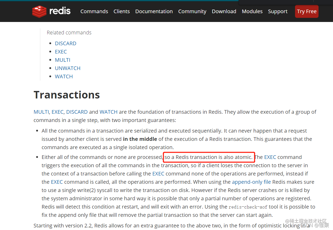 【redis】 Redis Transaction Features Is There Really No Atomicity Moment For Technology
