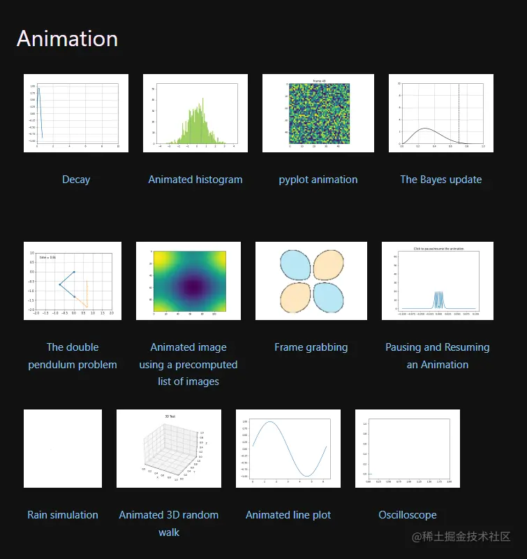 Python Matplotlib 绘制动态图复习回顾 在matplotlib模块中我们前面学习绘制如折线、柱状、散点、 掘金 