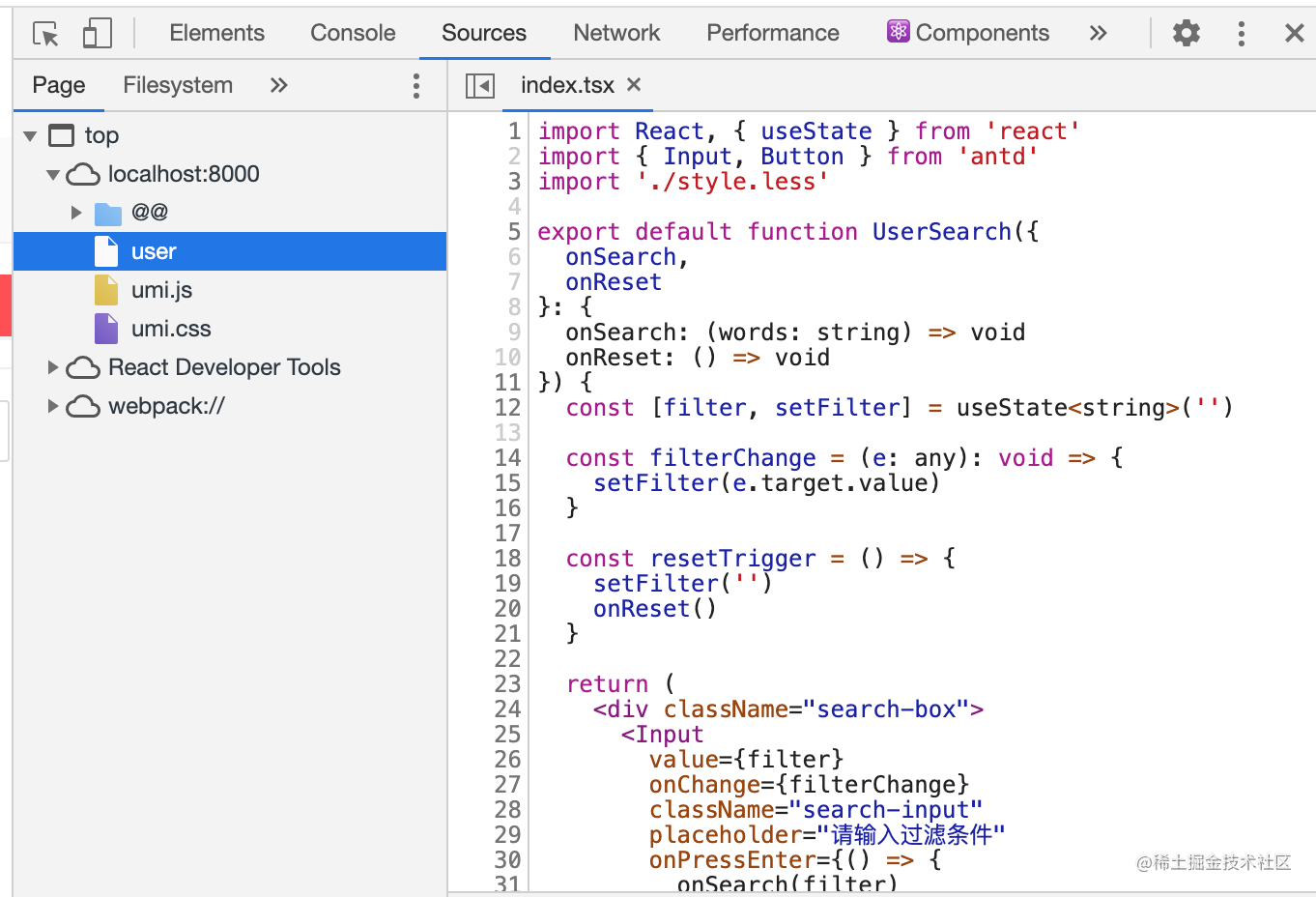 React调试利器：React DevTools - 掘金