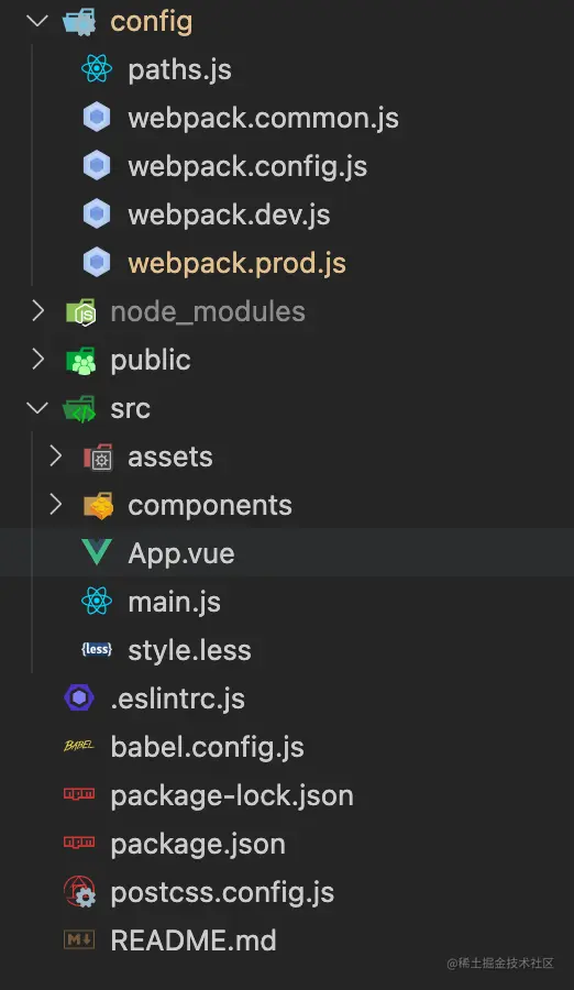 webpack5构建实现--vue2.x版本构建webpack5版本的vue2.x项目实践。从开发环境、生产环境角度来区 - 掘金