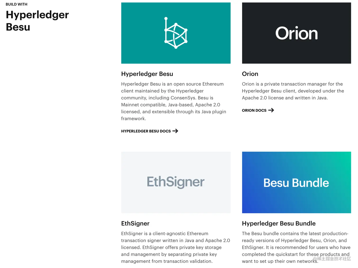 【区块链】HyperLedger Besu简介今天给各位介绍Hyperledger Besu以及与其相关的区块链的一些概 - 掘金