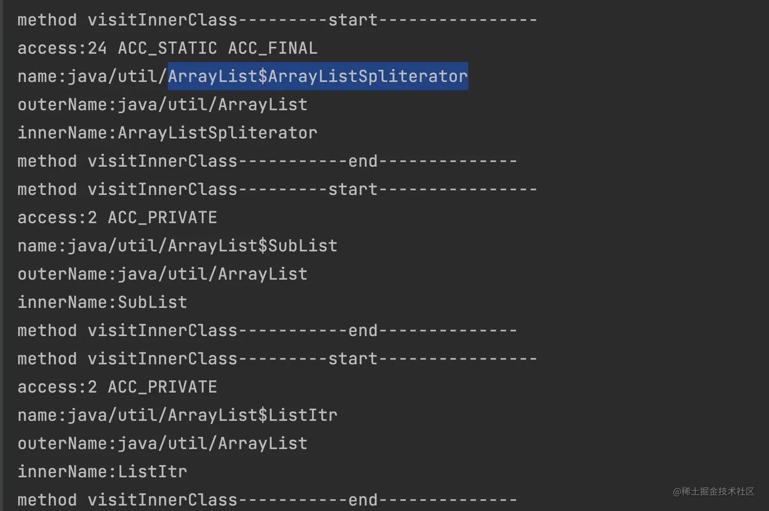 asm字节码手册 - ClassReader与ClassWriter(一)ClassReader 本小节 主要是熟悉一下 - 掘金