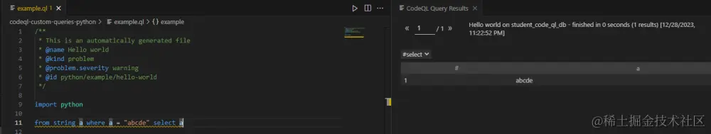 CodeQL基本使用这里是用codeql查找sql注入，个人感觉codeql更加考验对于漏洞的理解，比起其他传统的代码审 - 掘金