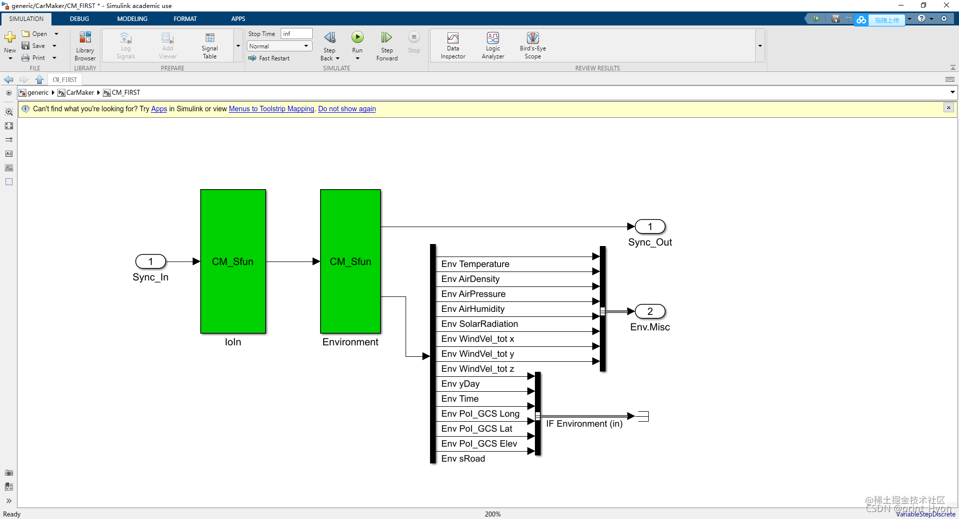 【CarMaker入门学习教程】Simulink内的子模块详细介绍 - 掘金