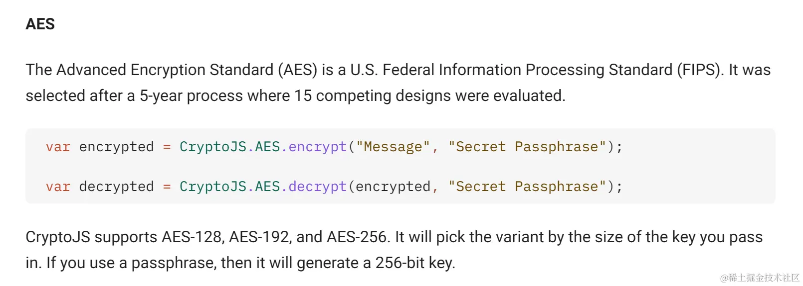 前后端对接，多语言实现 CryptoJS 的 AES 简单加密解密在逆向某个网站接口时，发现的其参数使用了 Crypto - 掘金