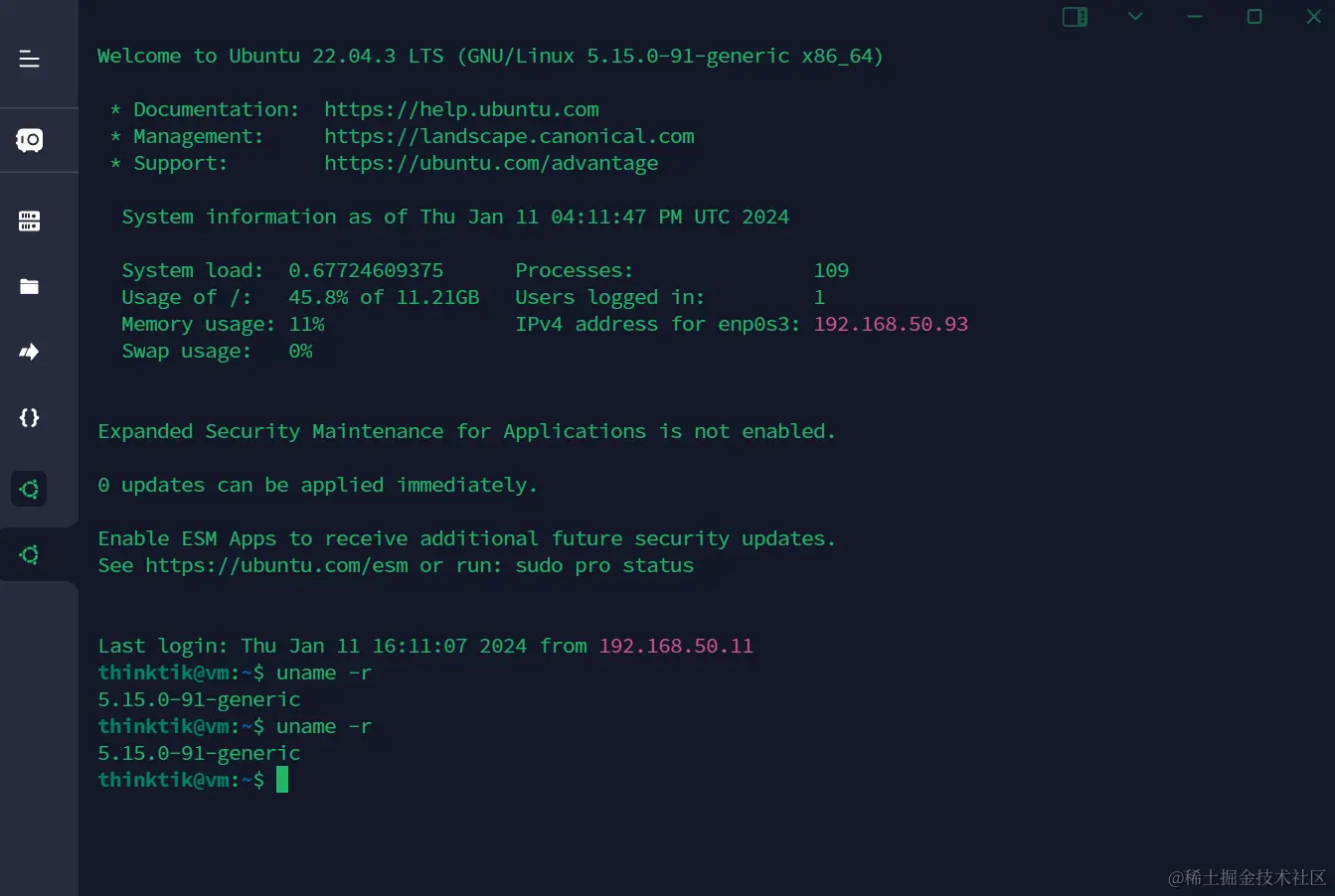 Ubuntu Server 22.04 LTS切换HWE/GA 内核本文介绍Ubuntu Server LTS切换HWE - 掘金
