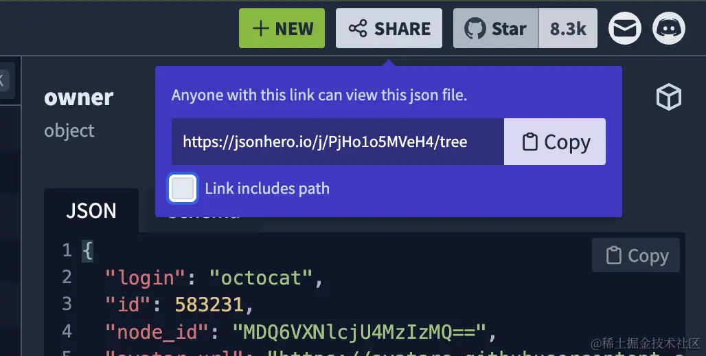 8K star！功能强大的开源JSON可视神器今天我们再推荐一款可视化的JSON调试工具，功能强大且开源免费，让你您快速 - 掘金