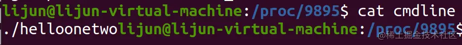 linux 进程参数文件 /proc/pid/cmdline一：简介 在proc根目录下，以数字命名的目录表示当前一个运 - 掘金