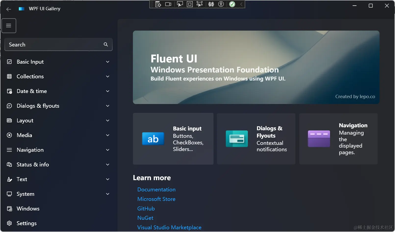 wpfui：一个开源免费具有现代化设计趋势的WPF控件库wpfui介绍 wpfui是一款开源免费（MIT协议）具有现代化 - 掘金