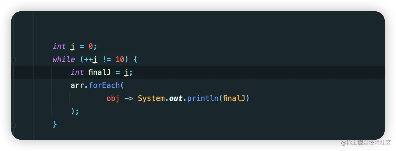 Variable used in lambda expression should be final or effectively final - 掘金