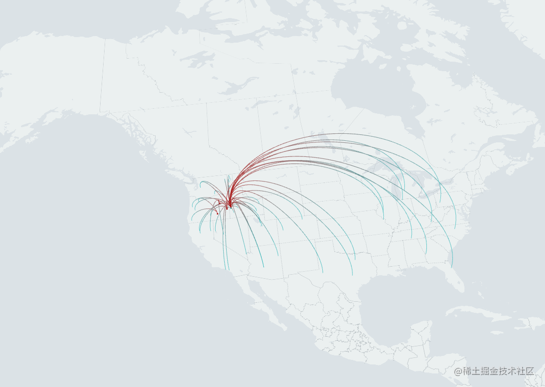 [mapbox-gl] mapbox-gl + three.js 地图添加飞线效果 - 掘金