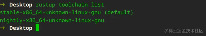 Rust切换默认版本可以通过命令rustup toolchain list 查看安装的版本，通过rustup defau - 掘金