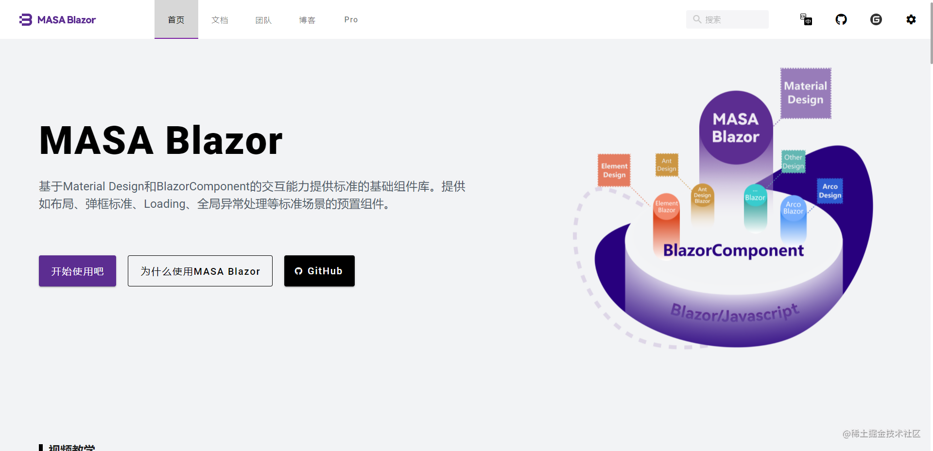 体验了一把最近很火的开源项目-MASA Blazor - 掘金