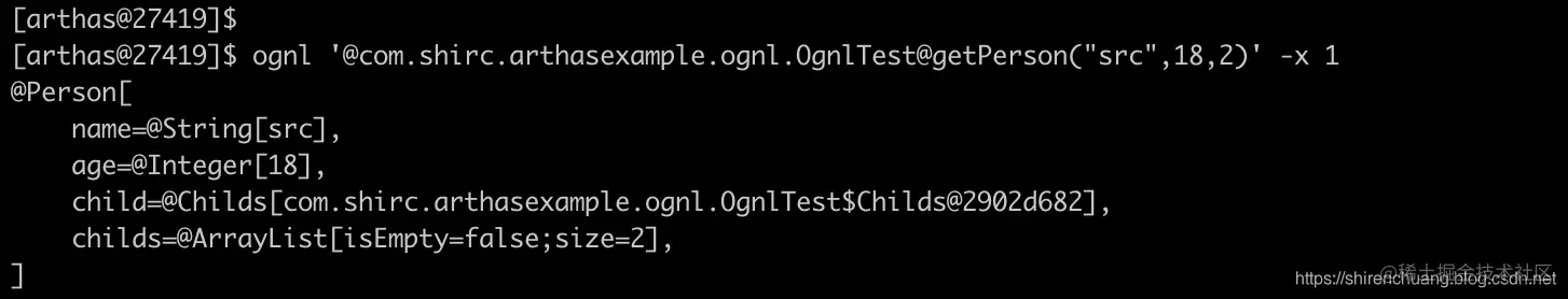 【Arthas】命令之ognl使用姿势还不了解Arthas怎么安装启动的可以翻阅 【Arthas】初始Arthas,安装 - 掘金