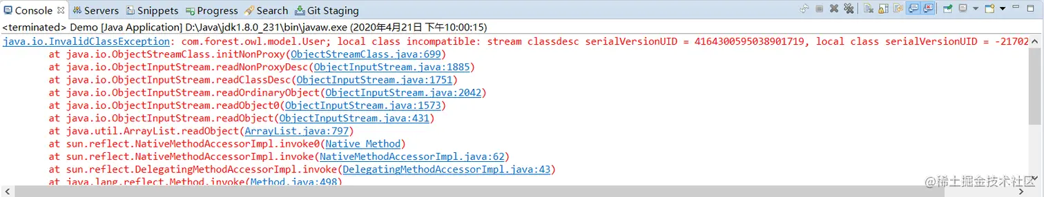 Java基础——Serializable/Externalizable序列化接口前言 Serializable序列化是将 - 掘金