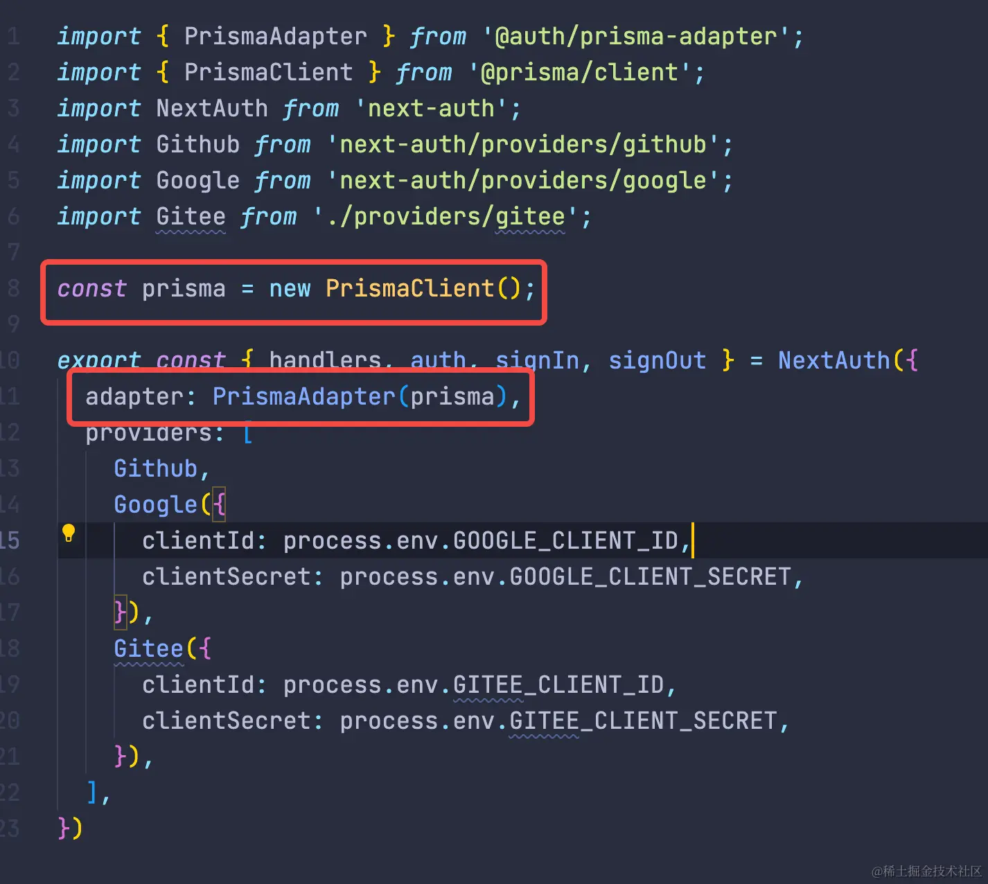基于Next14+Auth5实现Github、Google、Gitee平台授权登录和邮箱密码登录最近使用Next14配合 - 掘金