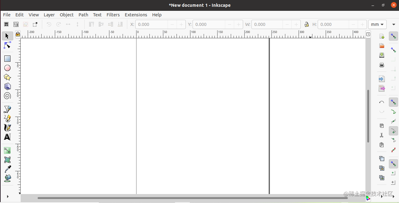 如何在Inkscape中改变画布尺寸 - 掘金