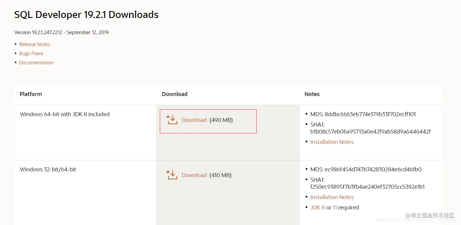 Oracle数据库安装教程 Oracle19c Database首先，下载oracle安装包的压缩文件 访问oracl 掘金