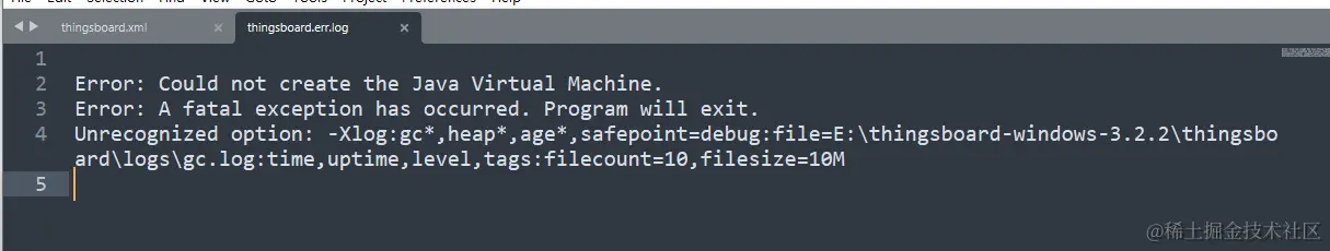 【解决】ThingsBoard Server Application 服务无法启动。发生系统错误 1067。启动 Thi - 掘金
