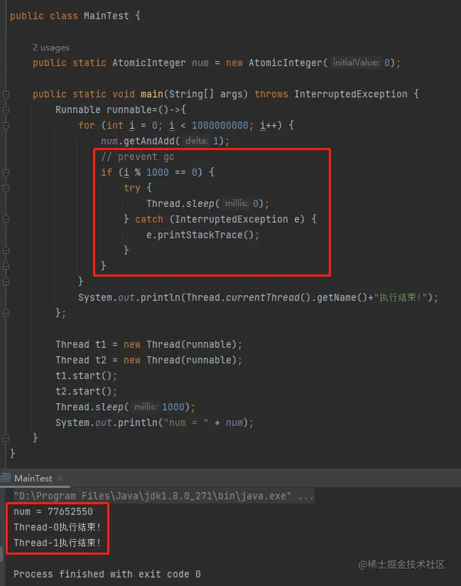 没有二十年功力，写不出Thread.sleep(0)这一行“看似无用”的代码！你好呀，我是喜提七天居家隔离的歪歪。 这 - 掘金