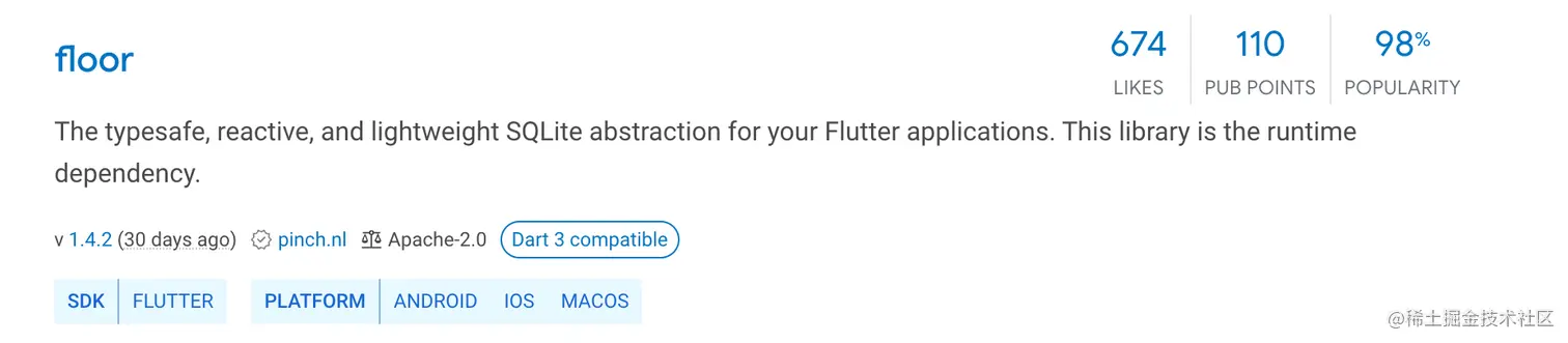 Flutter数据库sqlite插件drift和floor选型和切换方案flutter数据库 Sqlite 插件 Dri 掘金