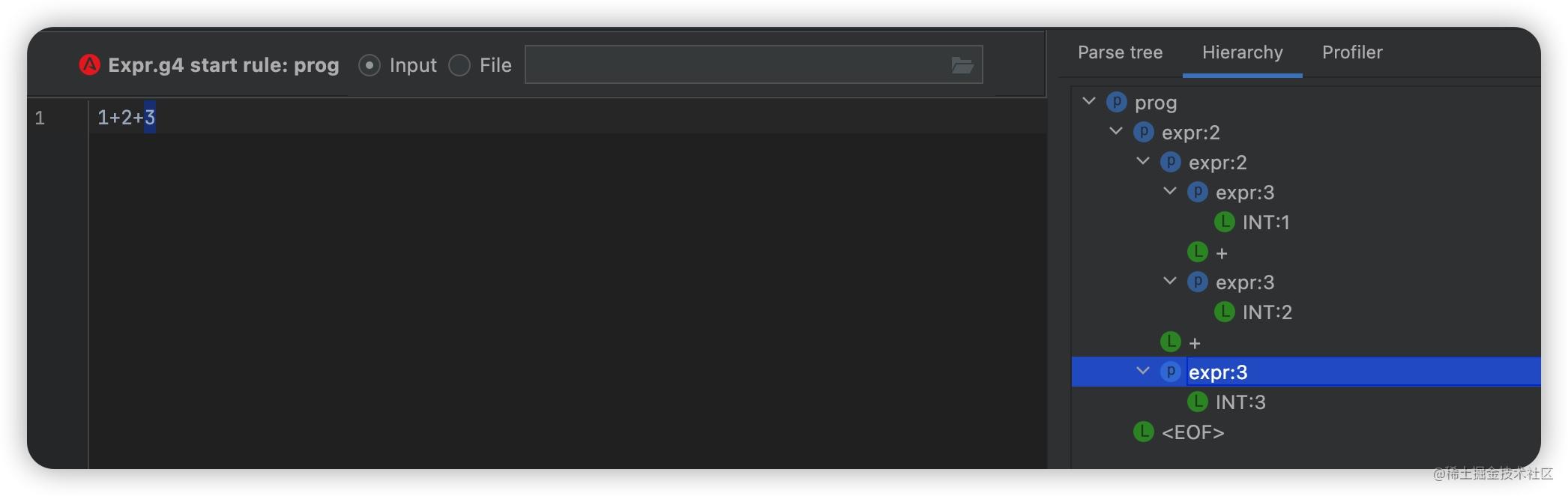 Antlr4 快速入门 - 编写语法解析器 - 掘金