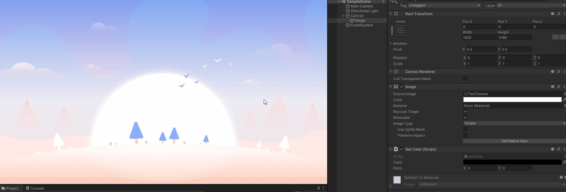 OpenCV for Unity (1) : Get the color of the corresponding pixels of the ...