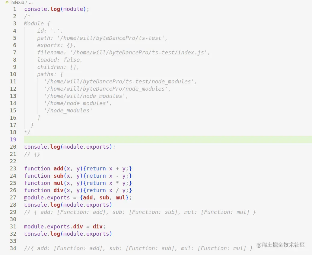 Nodejs模块机制简要记录 ｜ 青训营一、nodejs模块机制简介 Nodejs是ecmascript的一个里程碑式的 掘金