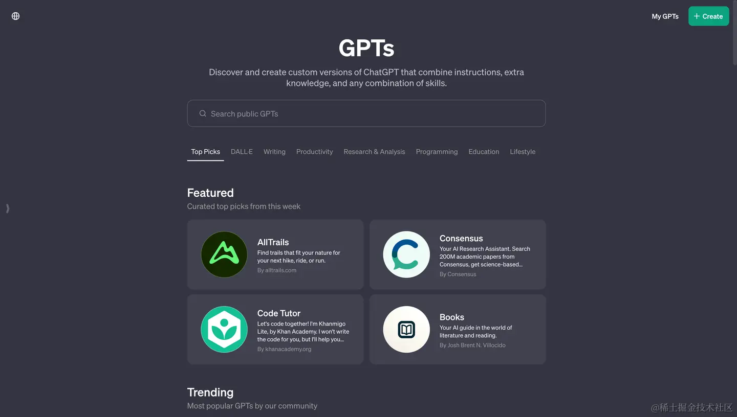Claude3-Opus 读图然后生成前端代码输入 一张GPT Store的截图： 要求它用tailwind css实现 - 掘金
