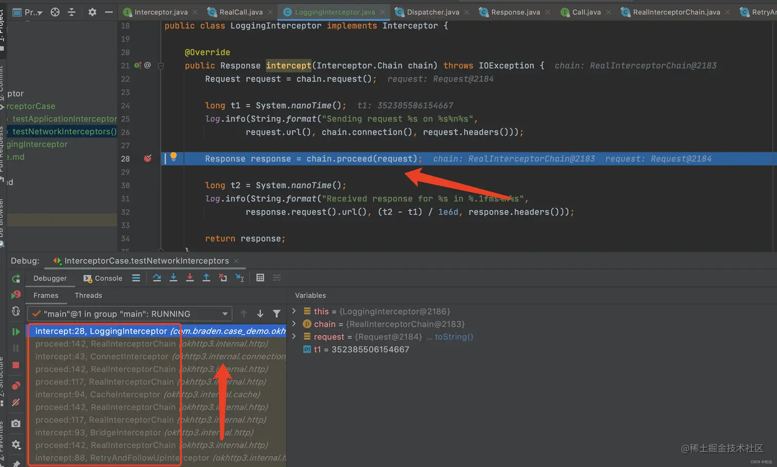 okhttp 应用之 Interceptors 拦截器，「实践 + 原理」一样都不少前言 okhttp 是什么？一款封装 - 掘金