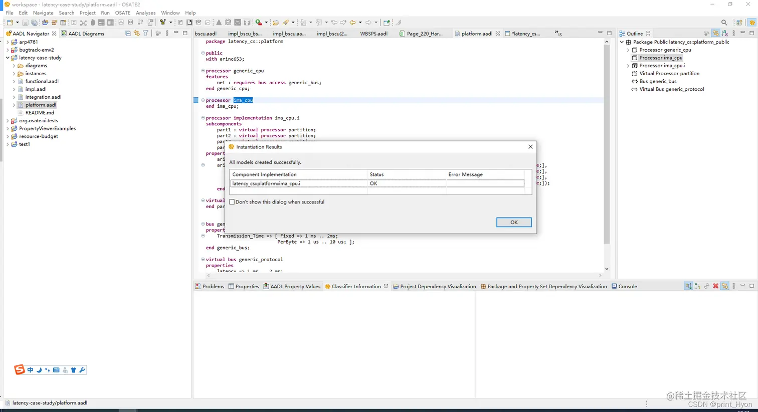 【OSATE&AADL建模入门学习教程】Model Analyses 模型分析方法本文介绍aadl模型实例化后，进行Fl - 掘金