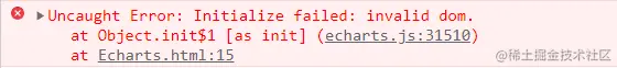 ECharts 报错：Initialize failed: invalid dom 的解决思路本文已参与「新人创作礼」活 - 掘金