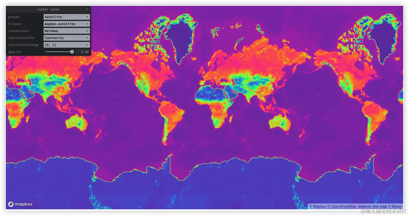 mapbox中的 Raster 图层渲染分析近日mapbox-gl 在发布的 v3.0.0 中新增了新的 raster - 掘金